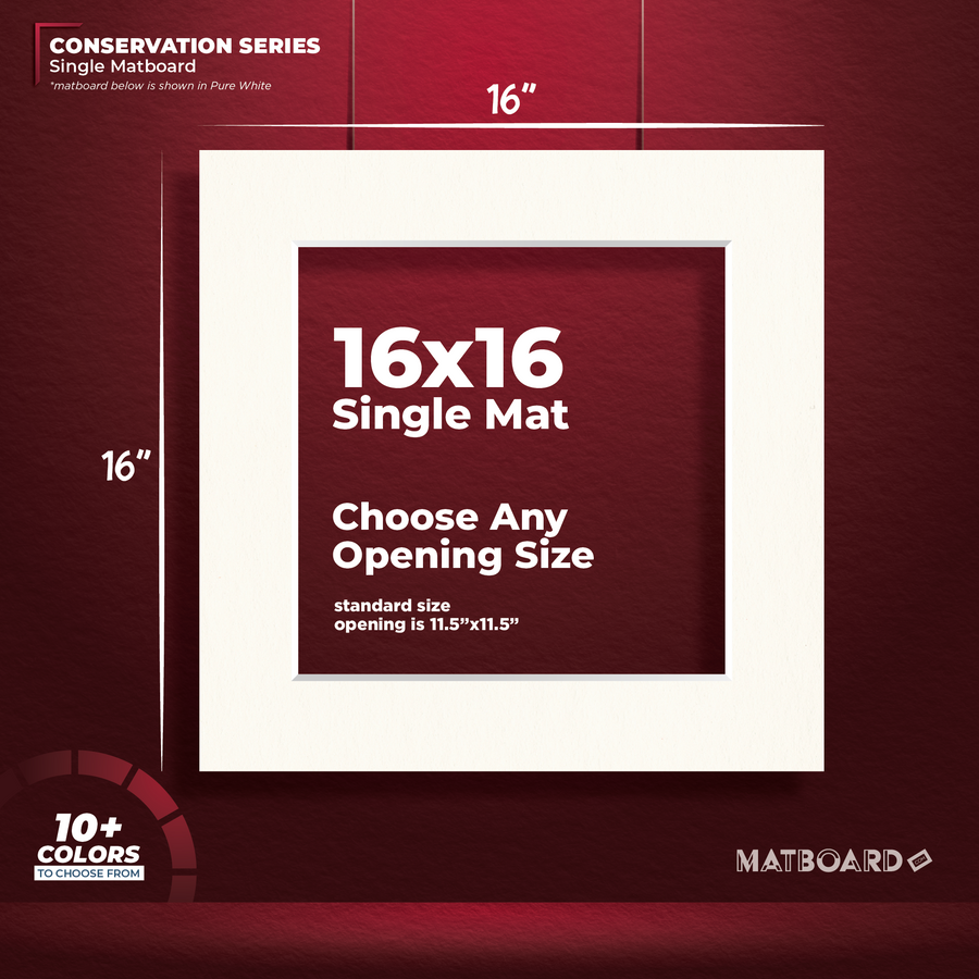 Conservation Single Matboards – Matboarddotcom