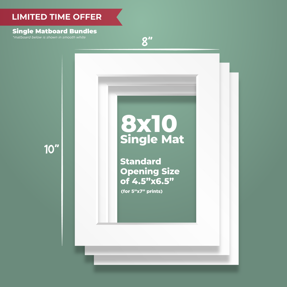 8x10 Single Matboard 20 Pc. Bundle (LIMITED TIME OFFER) – Matboarddotcom